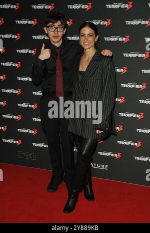 Elliott Fullam and Samantha Scaffidi at the "Terrifier 3" gala ...