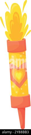 Fire cracker icon. Sparkling firework rocket symbol Stock Vector Image ...
