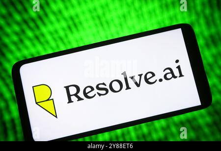 In this photo illustration, the Resolve AI (Resolve.ai) logo is seen on ...