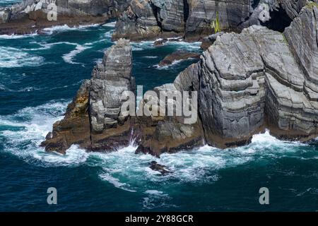 Unique Coastal Rock Formations at Mizen Head Stock Photo - Alamy