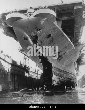 Carrier Damaged In Mid-Atlantic Collision - The Navy said today the ...