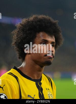 Dortmund, Germany. 1 October, 2024. Karim Adeyemi of Borussia Dortmund ...