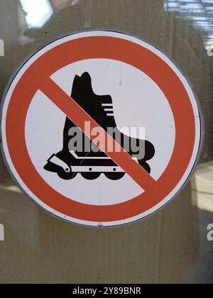 inline skating popular outdoor sport on the street and in the park ...