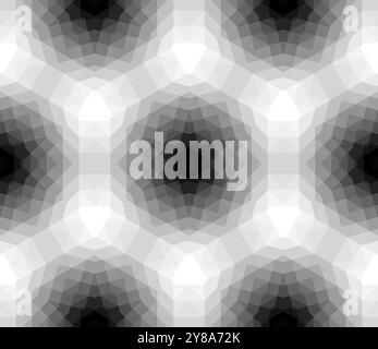 Exotic decoration with gray and white gradient. Combination of abstract ...