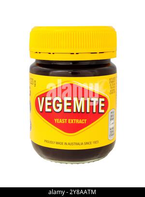 Vegemite savoury yeast extract spread in a 220g jar Stock Photo - Alamy