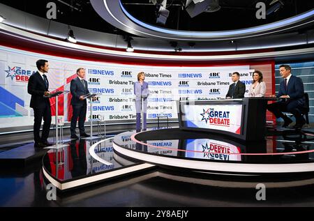 QLD Premier David Crisafulli during the press conference following a ...