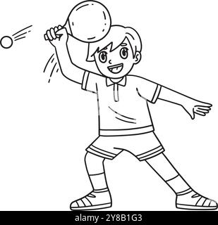 Table Tennis Player Forehand Position Clipart Stock Vector Image & Art ...