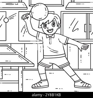 Table Tennis Player Forehand Position Clipart Stock Vector Image & Art ...