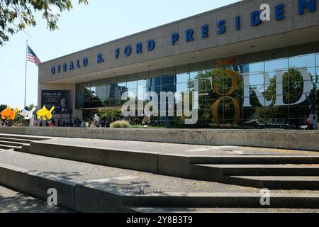Gerald Ford Presidential Library in Grand Rapids, Michigan Stock Photo ...