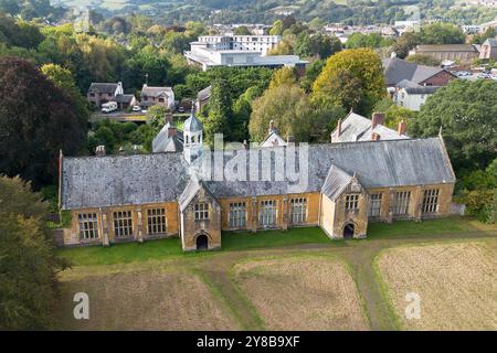 General view of the Old blundells's School in Tiverton, devon, which is ...