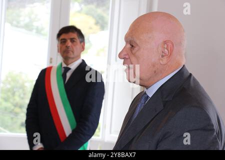 Il ministro della Giustizia Carlo Nordio durante la cerimonia per il ...