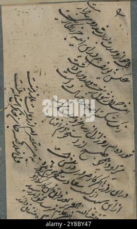 Insha', Mir Kalan, 18th century, Calligraphy, Arabic, Calligraphy ...