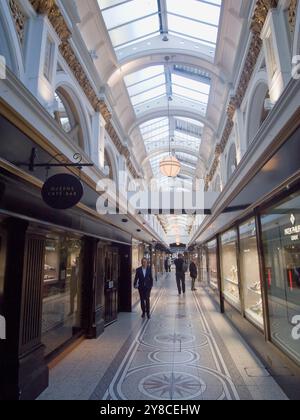Ireland, North, Belfast, Interior of Queens Arcade on Donegall Place ...