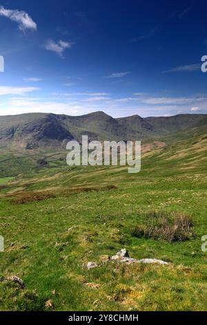 View over the Kentmere valley, Lake District National Park; Cumbria ...