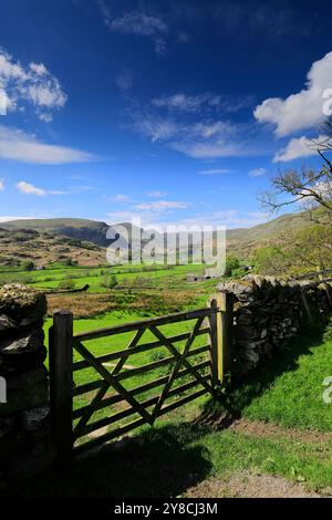 View over the Kentmere valley, Lake District National Park; Cumbria ...