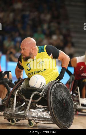Ryley BATT of Australia vs Japan in the Wheelchair Rugby - Open ...