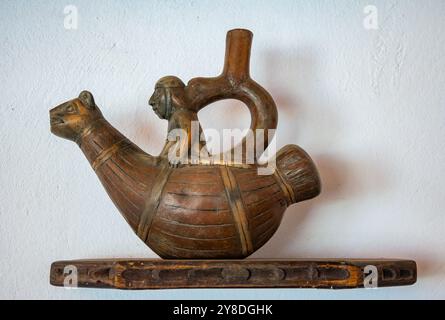 Traditional Inca pottery of various shapes and forms. Peru, South ...