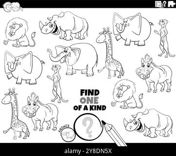 Puzzle and coloring activity page with wild cats word search puzzle ...