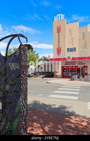 1947 Art Deco style Ute theater, currently a civic event center in ...