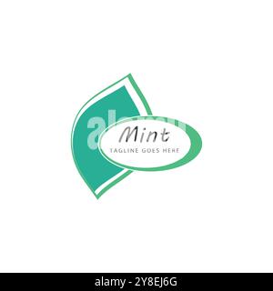 Mint leaf logo vector element template and symbol Stock Vector Image ...