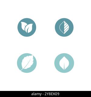 Mint leaf logo vector element template and symbol Stock Vector Image ...