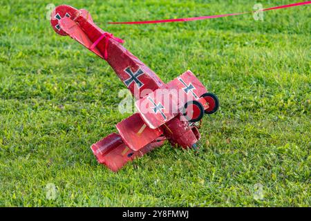 Models of light biplanes from World War II and World War II, simulation ...
