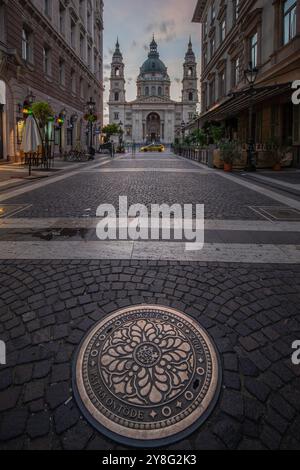Abstract view of a building's patio in France Stock Photo - Alamy