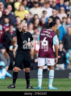 CJ Egan-Riley of Burnley during the Sky Bet Championship match Burnley ...