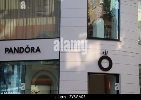 Copenhagen/ Denmark/05 October 2024/ Pandora new store on stroeget in ...
