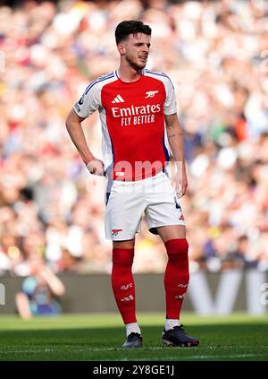 Arsenal's Declan Rice during the Premier League match at the Emirates ...