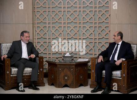 Iranian Foreign Minister Seyyed Abbas Araghchi, center, arrives at the ...