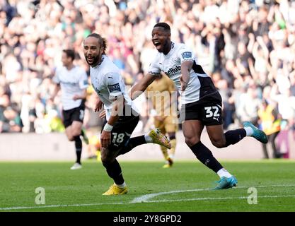 Derby County's Marcus Harness celebrates scoring their side's second ...