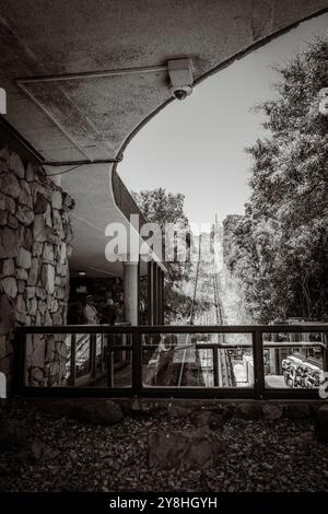 Vertical photo of The Flying Dutchman Funicular, also known as the Cape ...