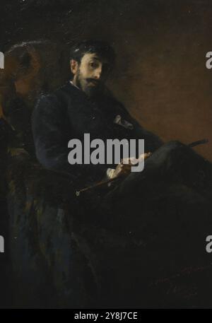 Emilio Gola (1851-1923). Italian painter. Portrait of Luigi De Micheli ...