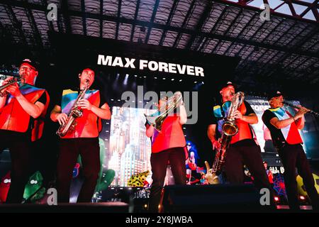 Max Pezzali performs live at Stadio Maradona in Napoli for Max forever ...