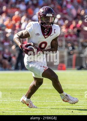 Virginia Tech wide receiver Da'Quan Felton participates in a drill at ...
