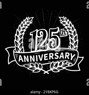 125 years anniversary celebration logotype. 125th anniversary logo ...