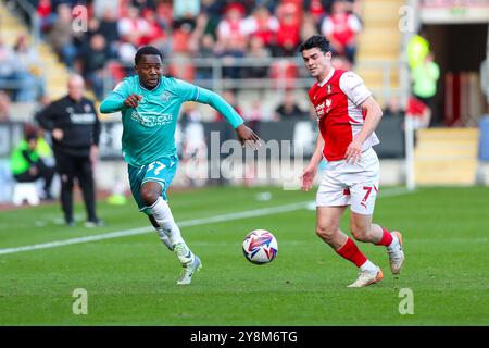 Joe Powell (7 Rotherham united) looks on during the Sky Bet League 1 ...