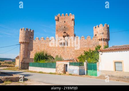 Medieval castle. Guijosa, Guadalajara province, Castilla La Mancha ...