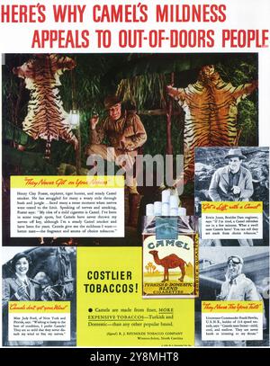 1930s USA Camels Magazine Advert Stock Photo - Alamy