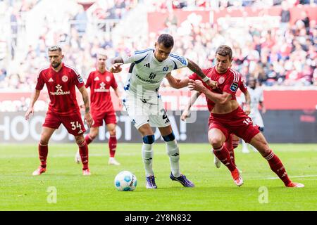 Davie Selke (Hamburger SV, #27) bejubelt sein Tor. Gestik, Mimik. SC Preußen Münster - Hamburger ...