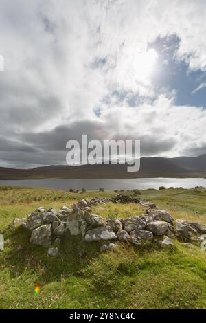Area of Altnaharra, Scotland. Picturesque view looking north from the ...