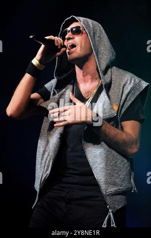 Marracash (Fabio Bartolo Rizzo) performs live during the Marra Stadi25 ...