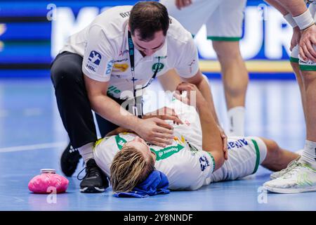 Andri Mar Runarsson (SC DHfK Leipzig, #4) , GER, MT Melsungen - SC DHfK ...