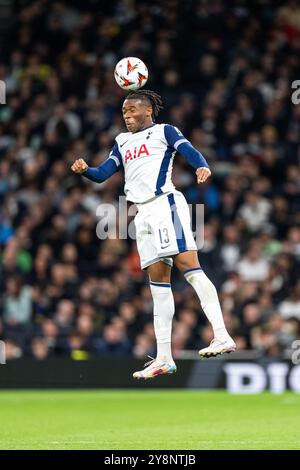 Destiny Udogie (13 Tottenham Hotspur) before the Premier League match ...