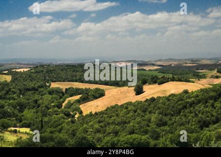 Beautiful summertime landscapes near Perugia, Umbria region, Italy ...
