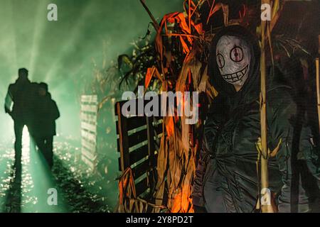 Frankfurth, October 2022/23 Horror Maze labyrinth Stock Photo - Alamy