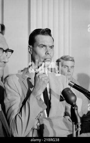 George Lincoln Rockwell, Neo-Nazi leader, right, is escorted from ...