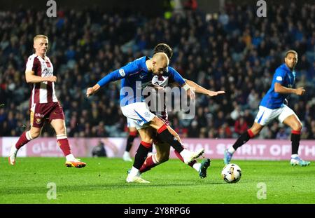 Rangers' Vaclav Cerny scores their side's first goal of the game during ...