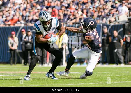 Chicago Bears cornerback Josh Blackwell (39) walks off the field after ...